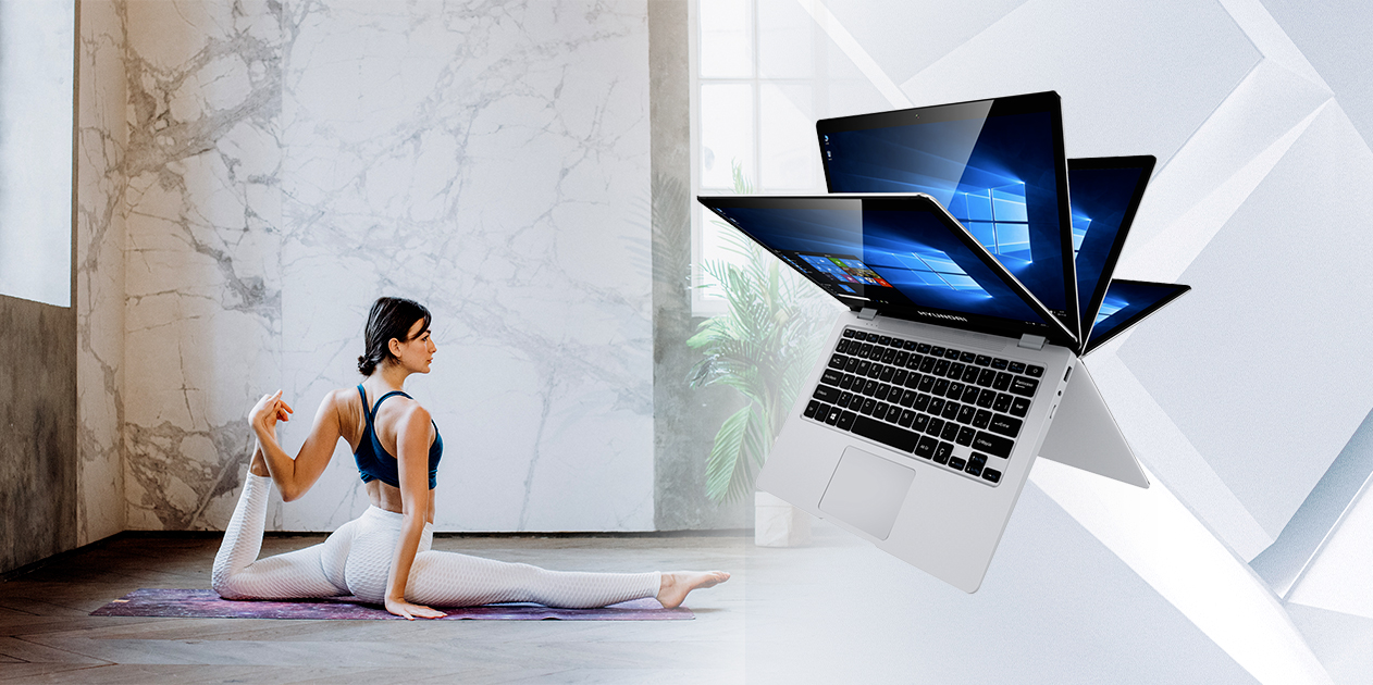 Laptop Hyundai HyFlip Plus 14.1" Touchscreen Convertible 2 in 1 ...